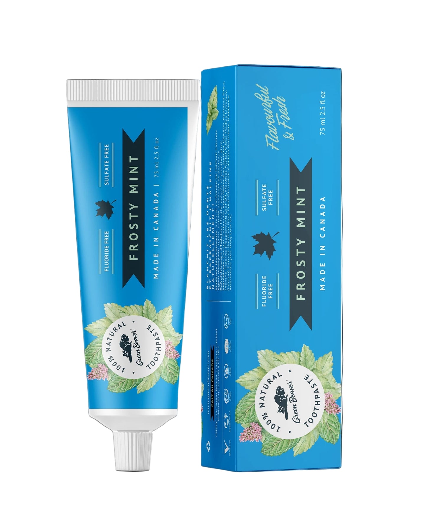 Fluoride Free Toothpaste - Frosty Mint Flavour – Green Beaver EN