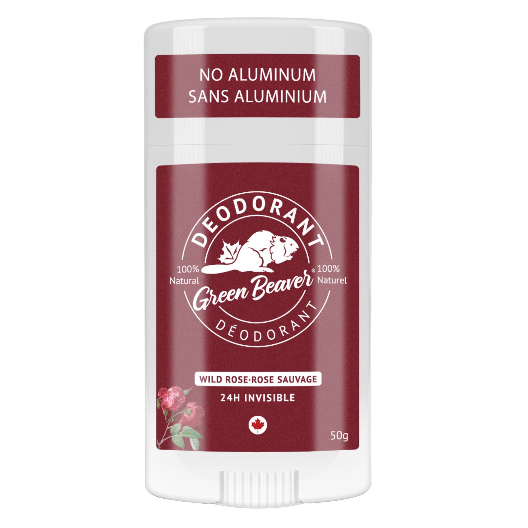 Wild Rose Aluminum-Free Deodorant Stick – Green Beaver